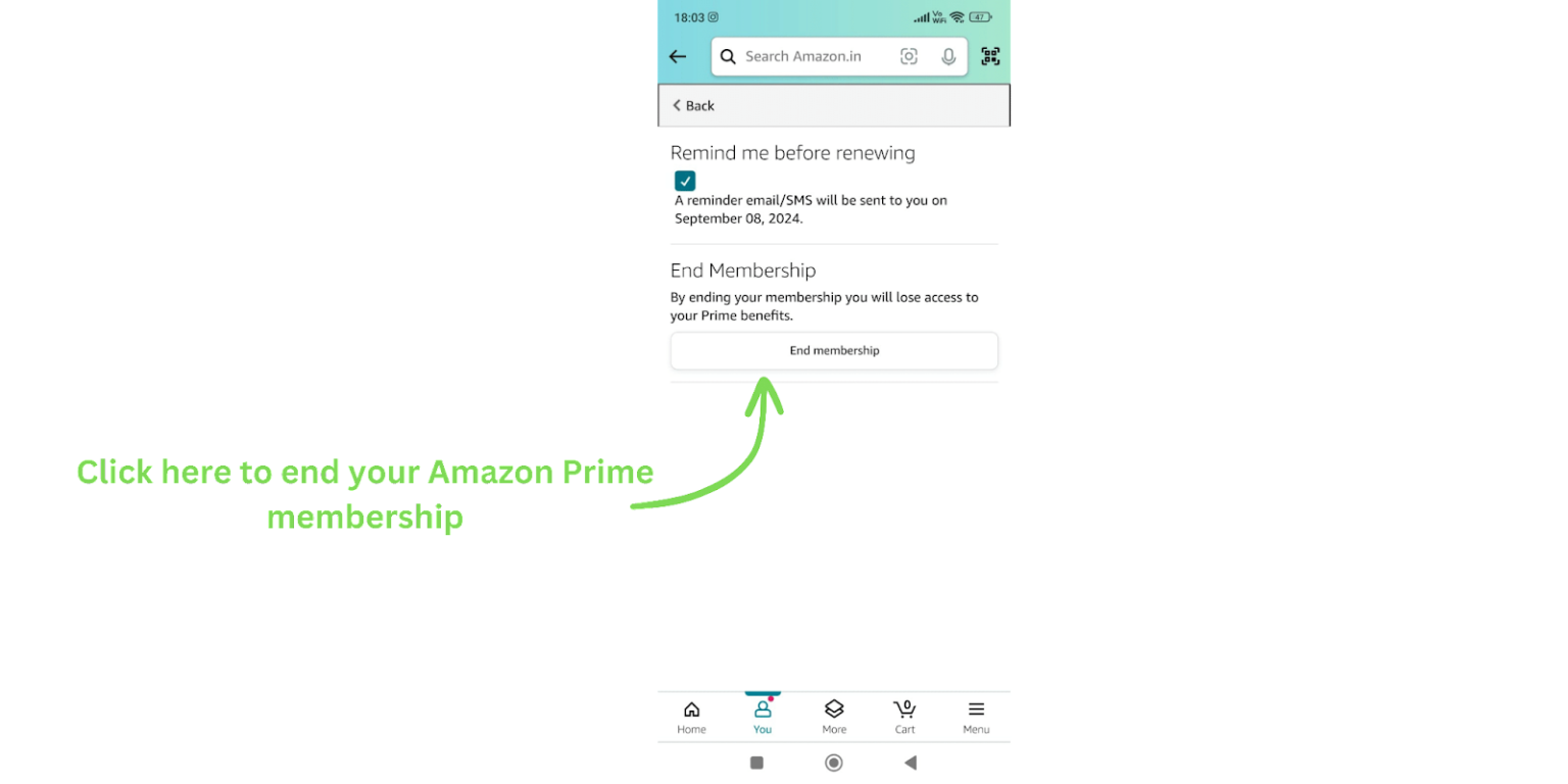How to Cancel Amazon Prime Membership Auto Renewal on Windows/Android/iOS – Geekymint